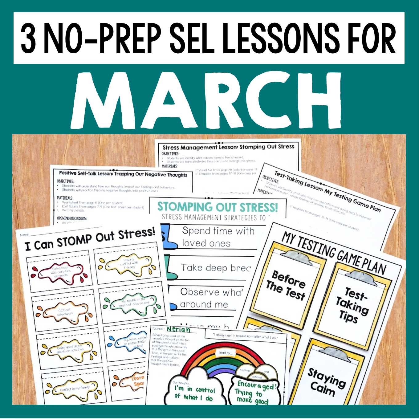 SEL No-Prep Lessons For March