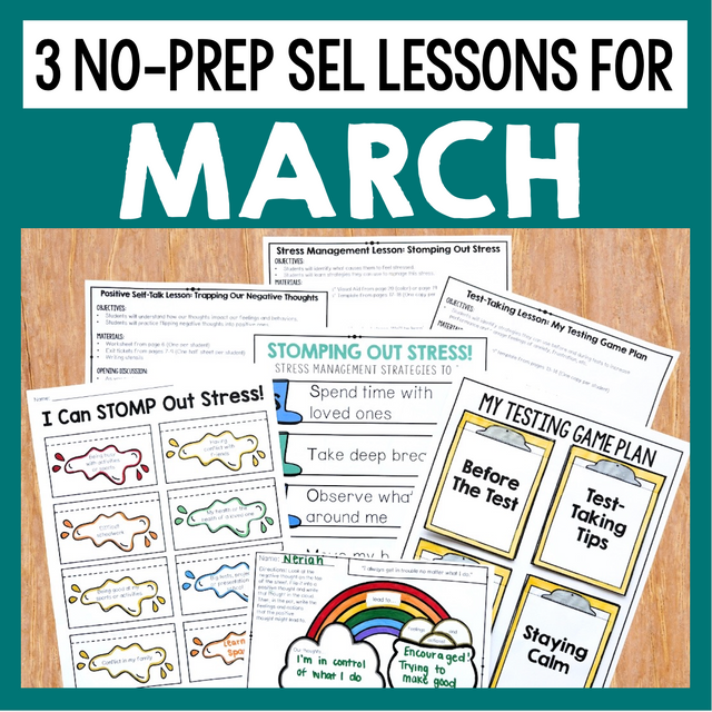 SEL No-Prep Lessons For March