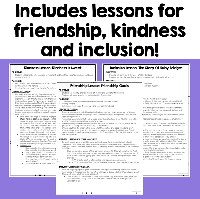 SEL No-Prep Lessons For February